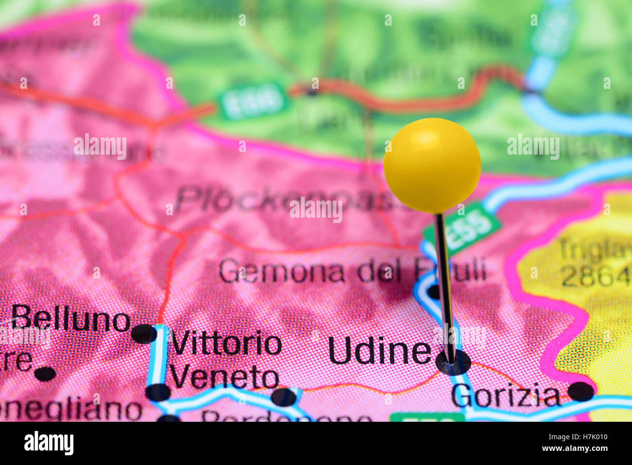 Udine map hi-res stock photography and images - Alamy