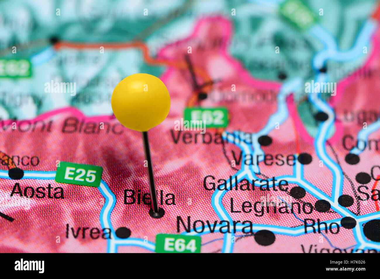Biella map hi-res stock photography and images - Alamy