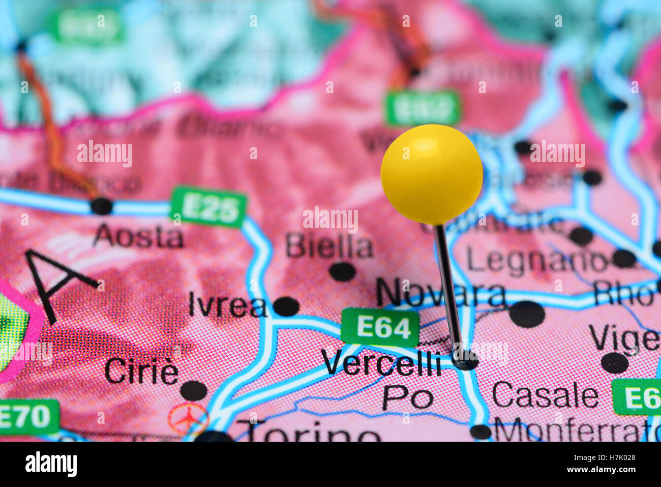 Vercelli map hi-res stock photography and images - Alamy