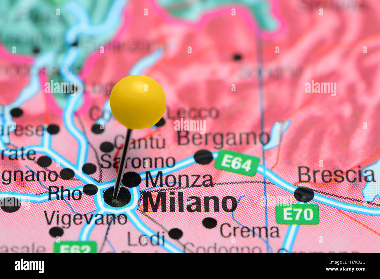 Milan italy map hi-res stock photography and images - Alamy
