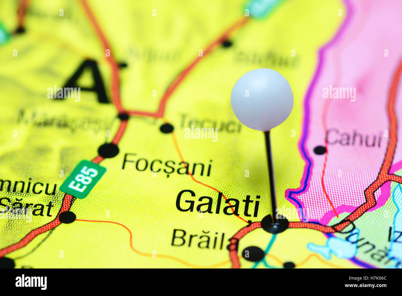 Galati map hi-res stock photography and images - Alamy