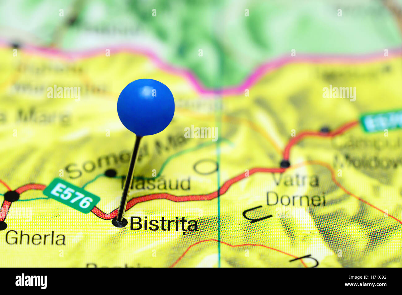 Bistrita map hi-res stock photography and images - Alamy