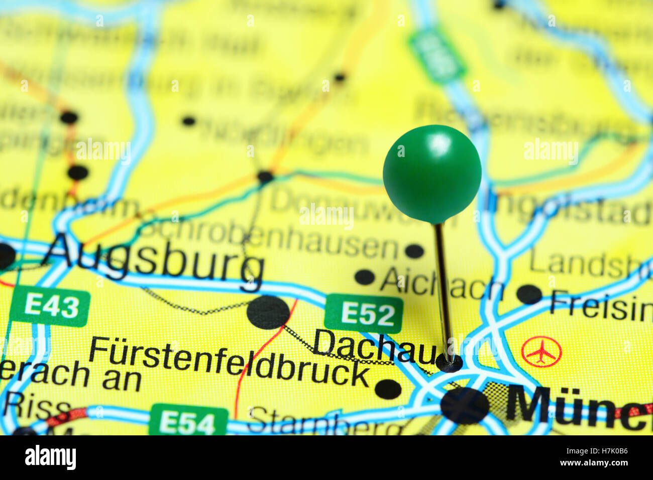 Dachau germany map hi-res stock photography and images - Alamy