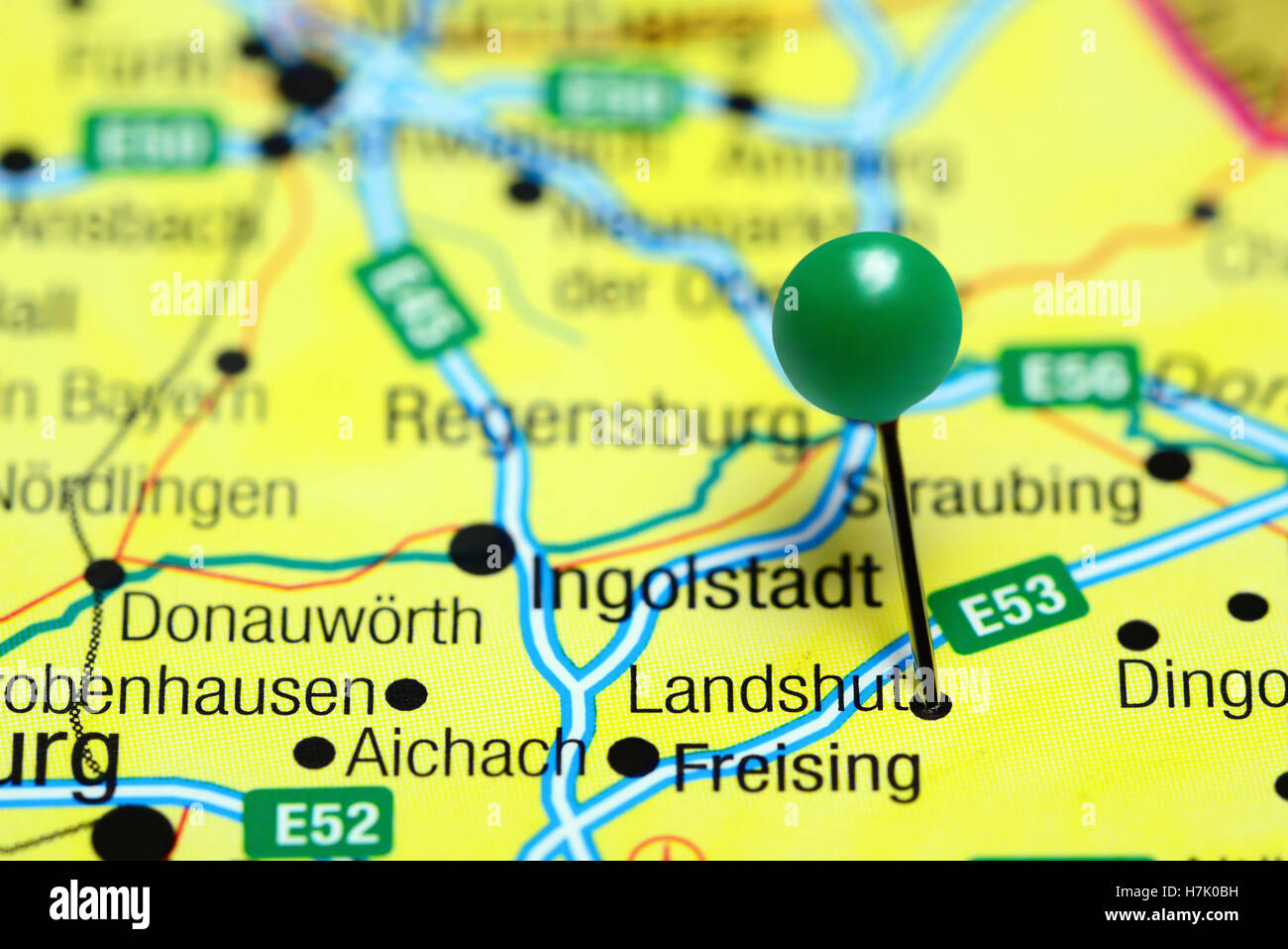 Landshut map hi-res stock photography and images - Alamy