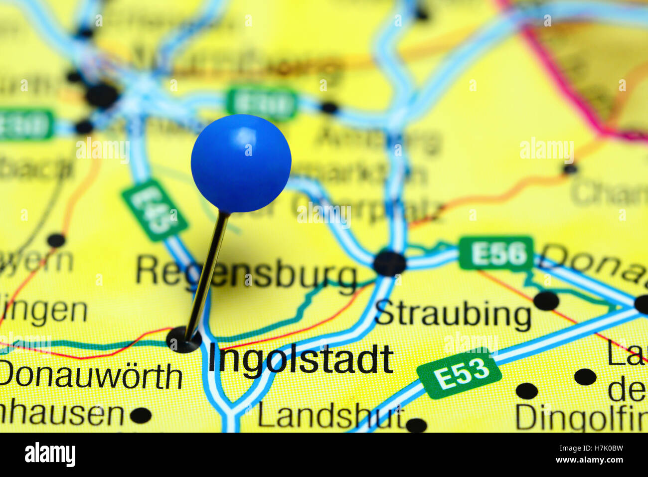 Ingolstadt map hi-res stock photography and images - Alamy