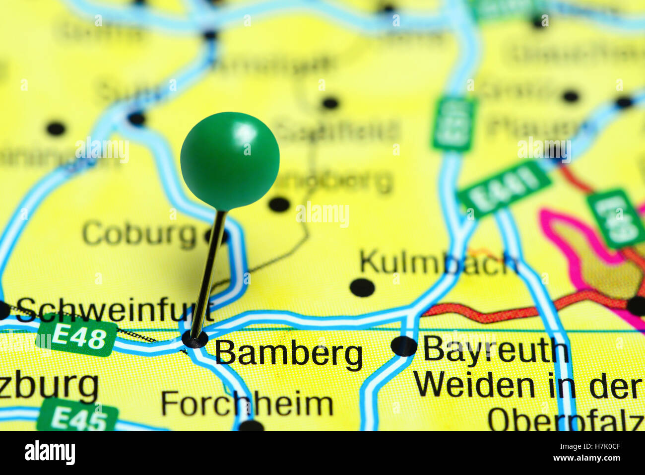 Map of bamberg hi-res stock photography and images - Alamy