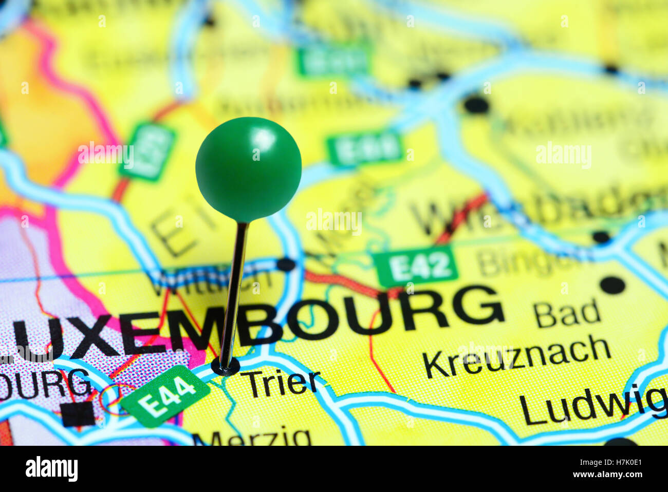 Map of trier hi-res stock photography and images - Alamy