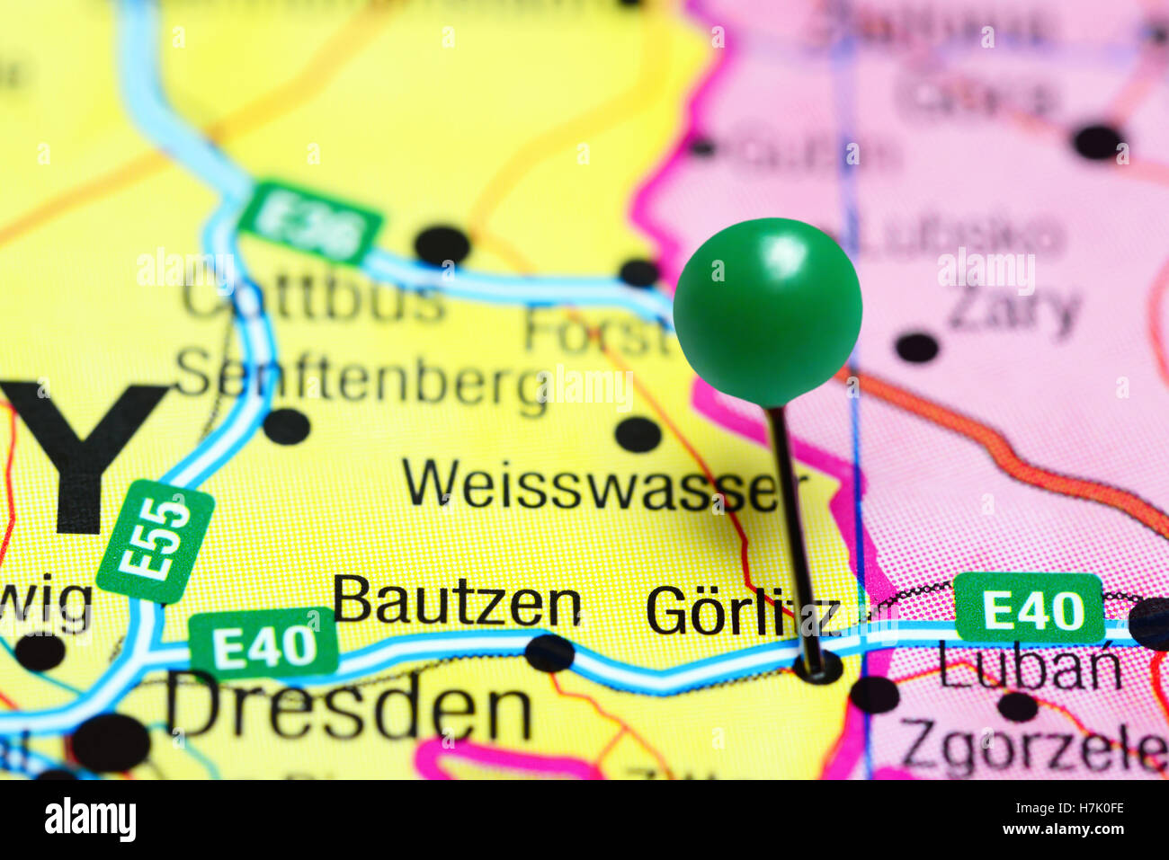 Goerlitz map hi-res stock photography and images - Alamy