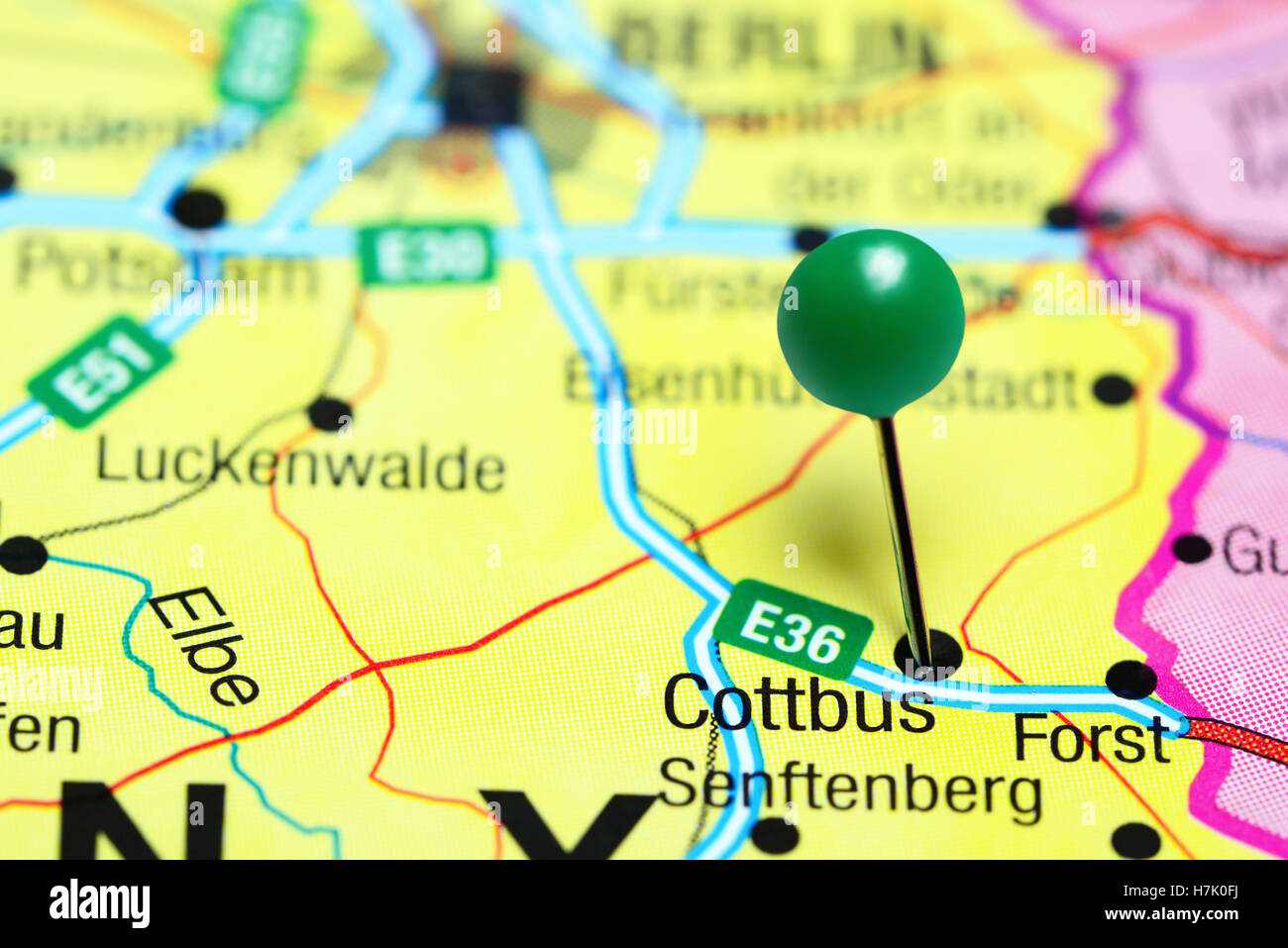Cottbus Map High Resolution Stock Photography and Images - Alamy
