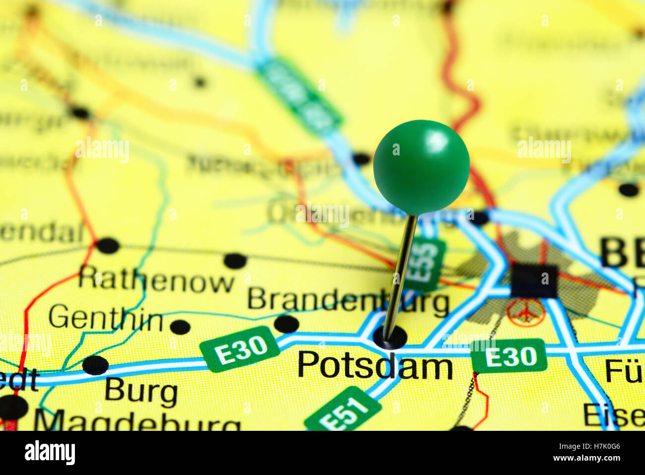 Potsdam on a map hi-res stock photography and images - Alamy