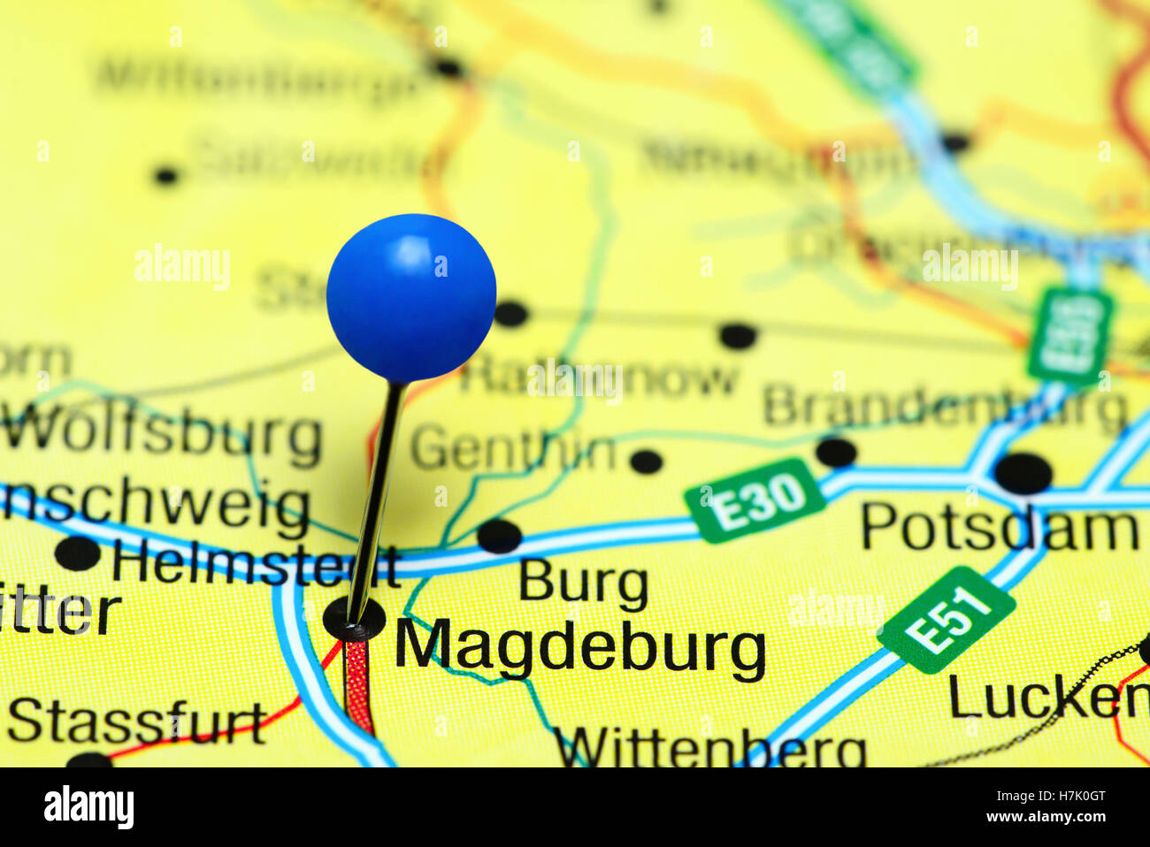 Magdeburg map hi-res stock photography and images - Alamy