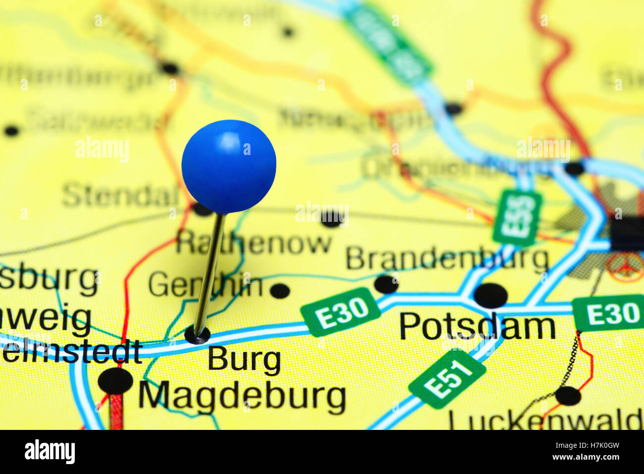 Map of magdeburg hi-res stock photography and images - Alamy