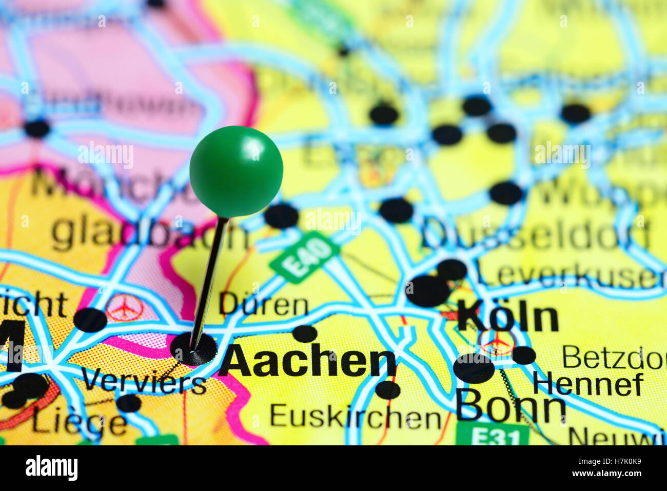Map Of Aachen High Resolution Stock Photography and Images - Alamy