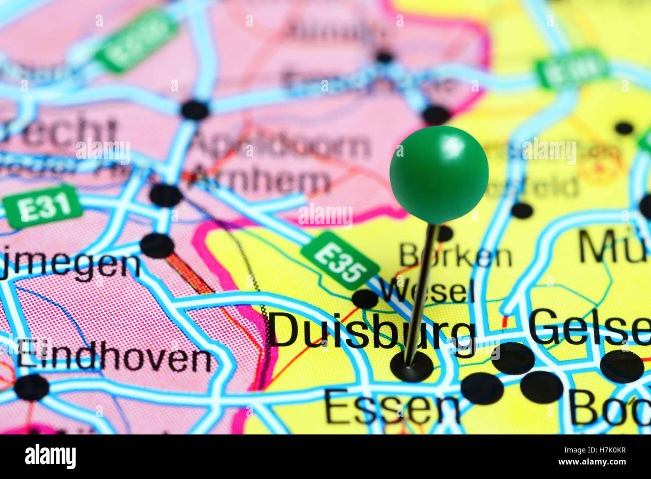 Duisburg map hi-res stock photography and images - Alamy