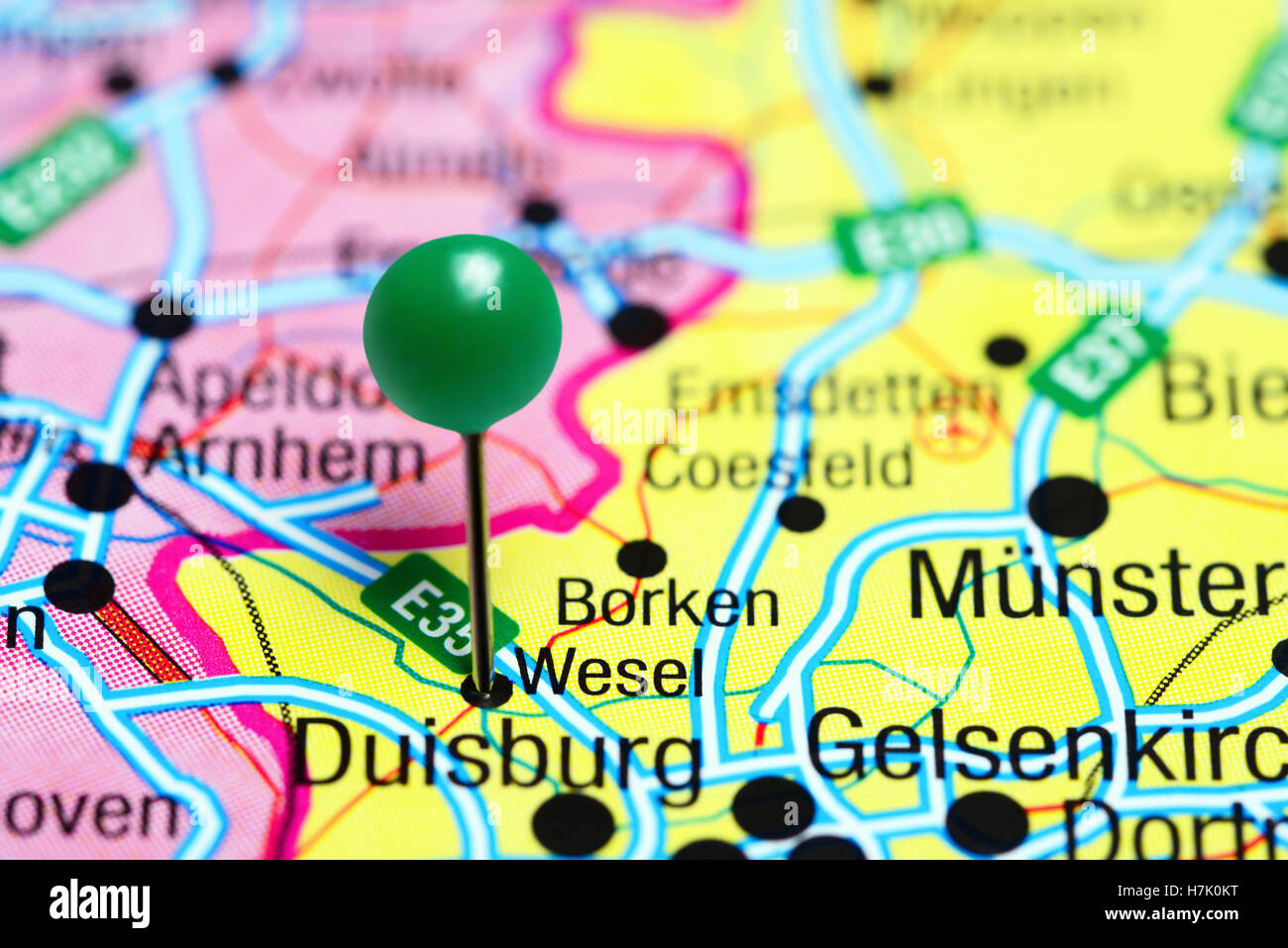 Map of wesel hi-res stock photography and images - Alamy