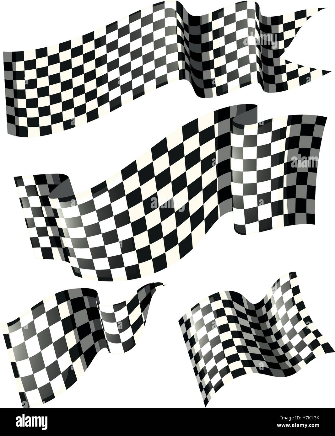 Racing flags in different styles illustration Stock Vector Image & Art ...