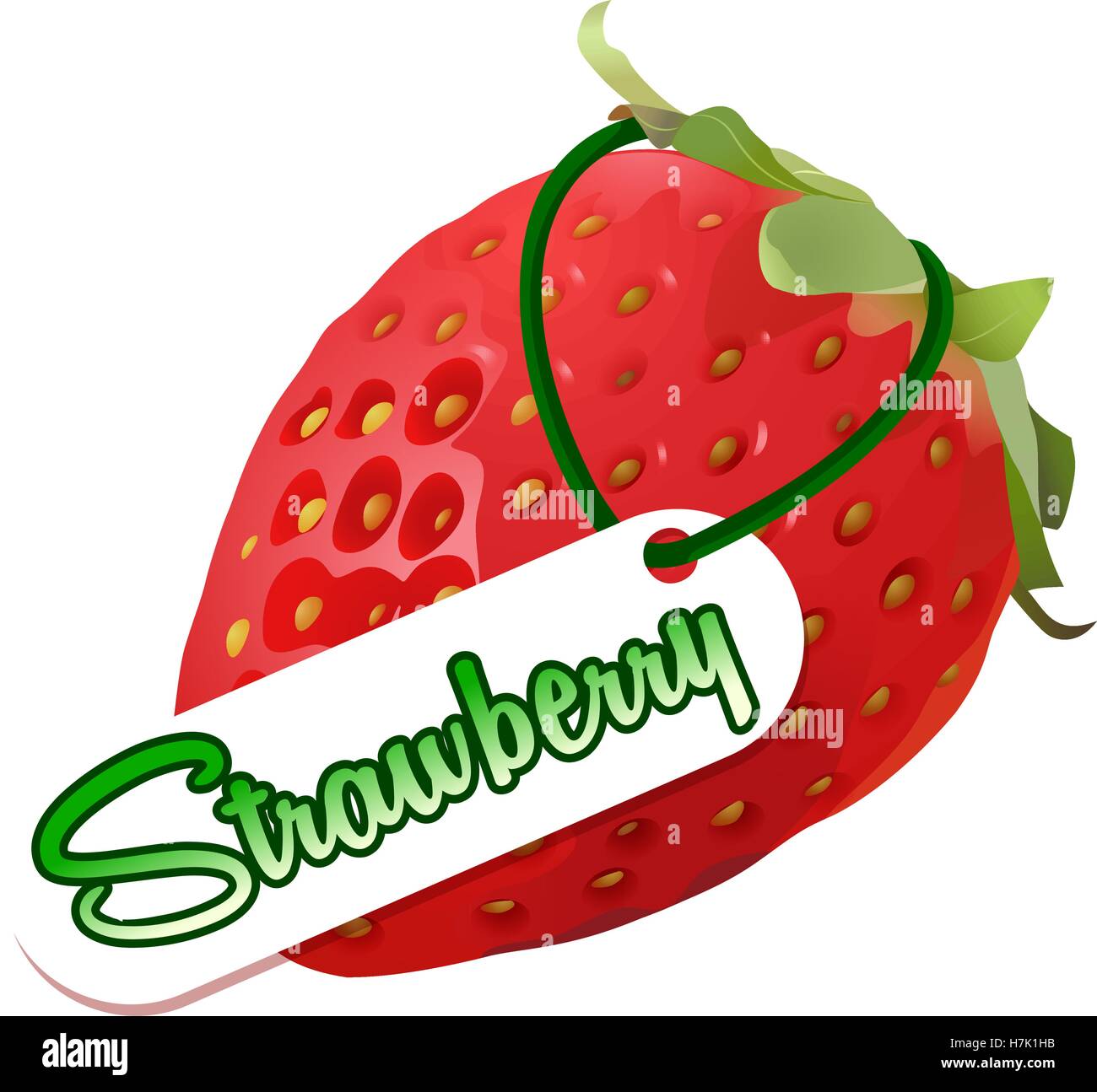 Strawberry font Stock Vector Images - Alamy