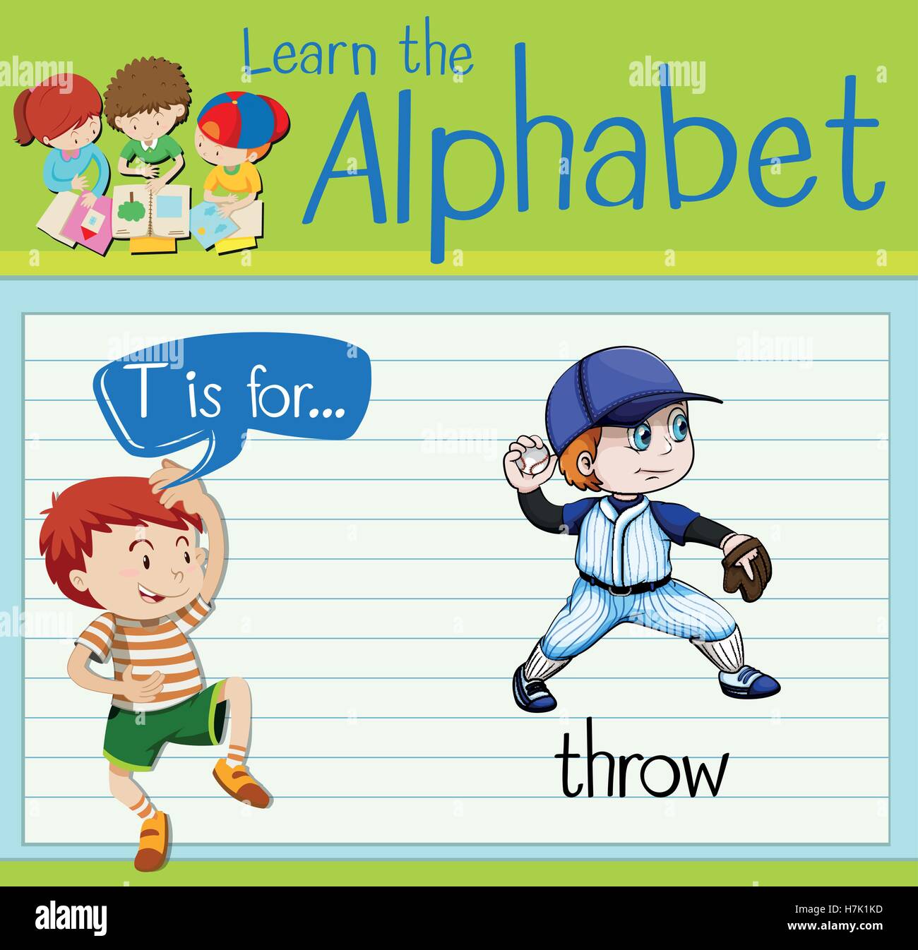 Throwing letters Stock Vector Images - Alamy