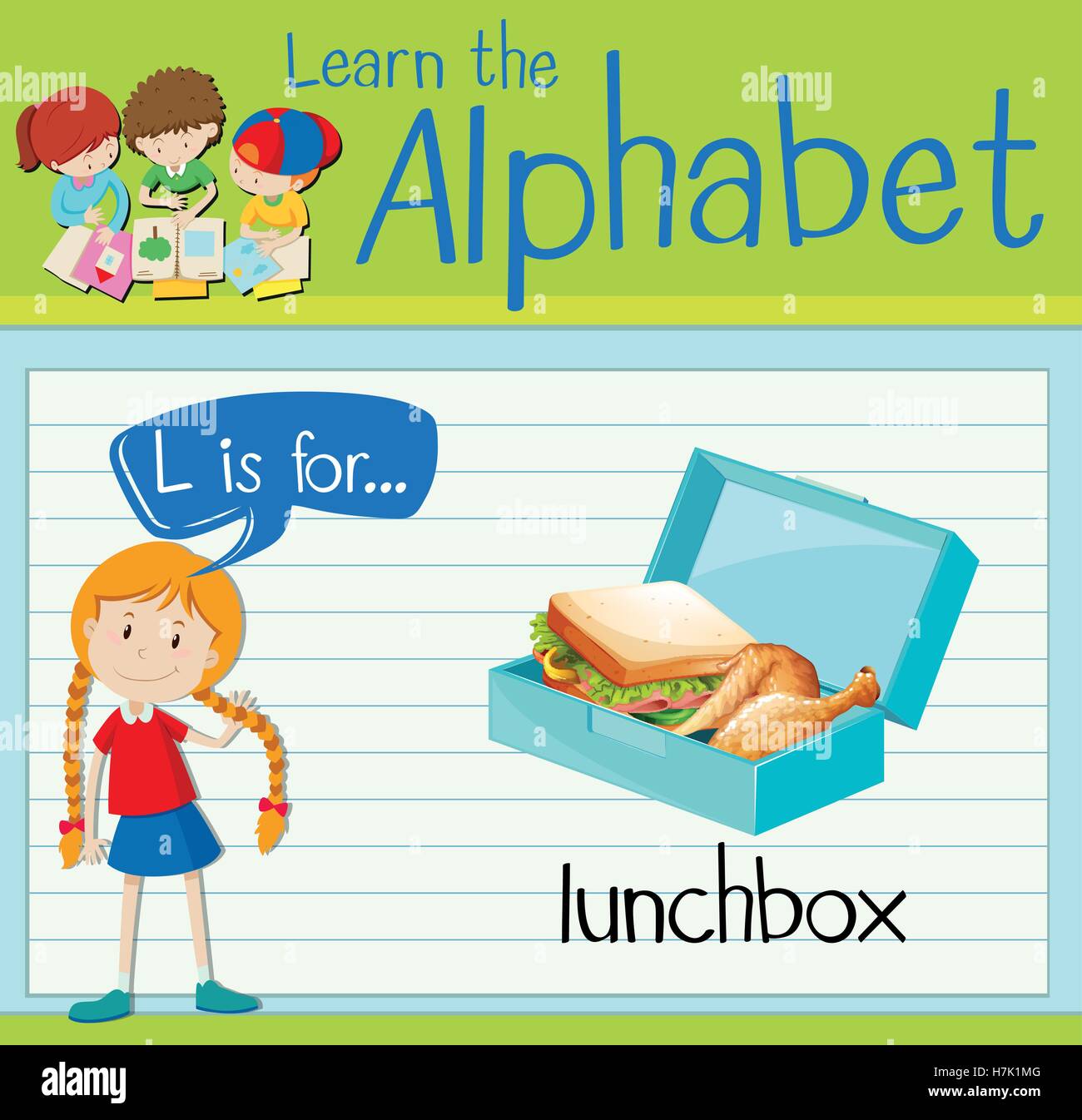 Lunchbox child sandwiches Stock Vector Images - Alamy