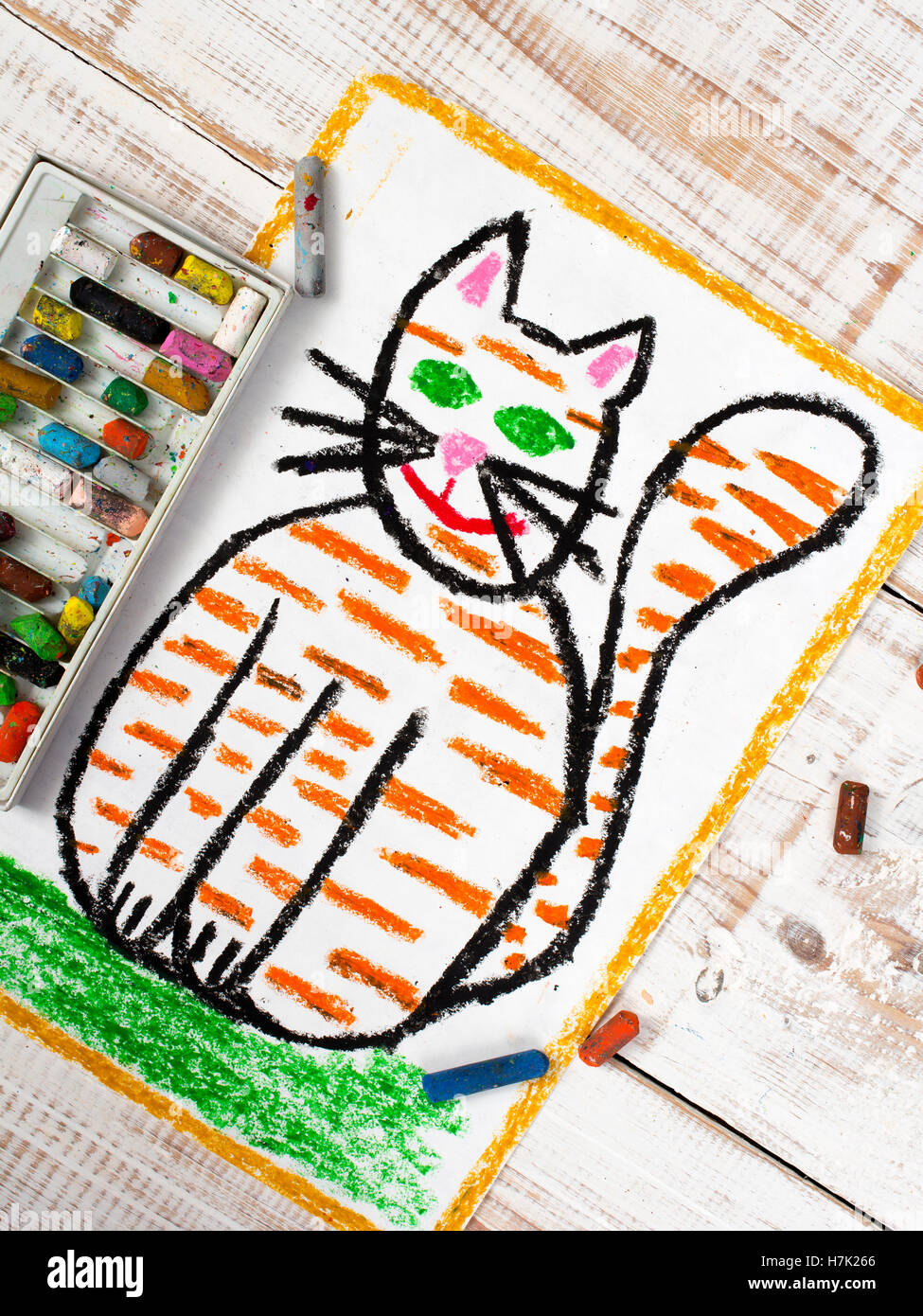 Ginger Cat Painting High Resolution Stock Photography and Images - Alamy
