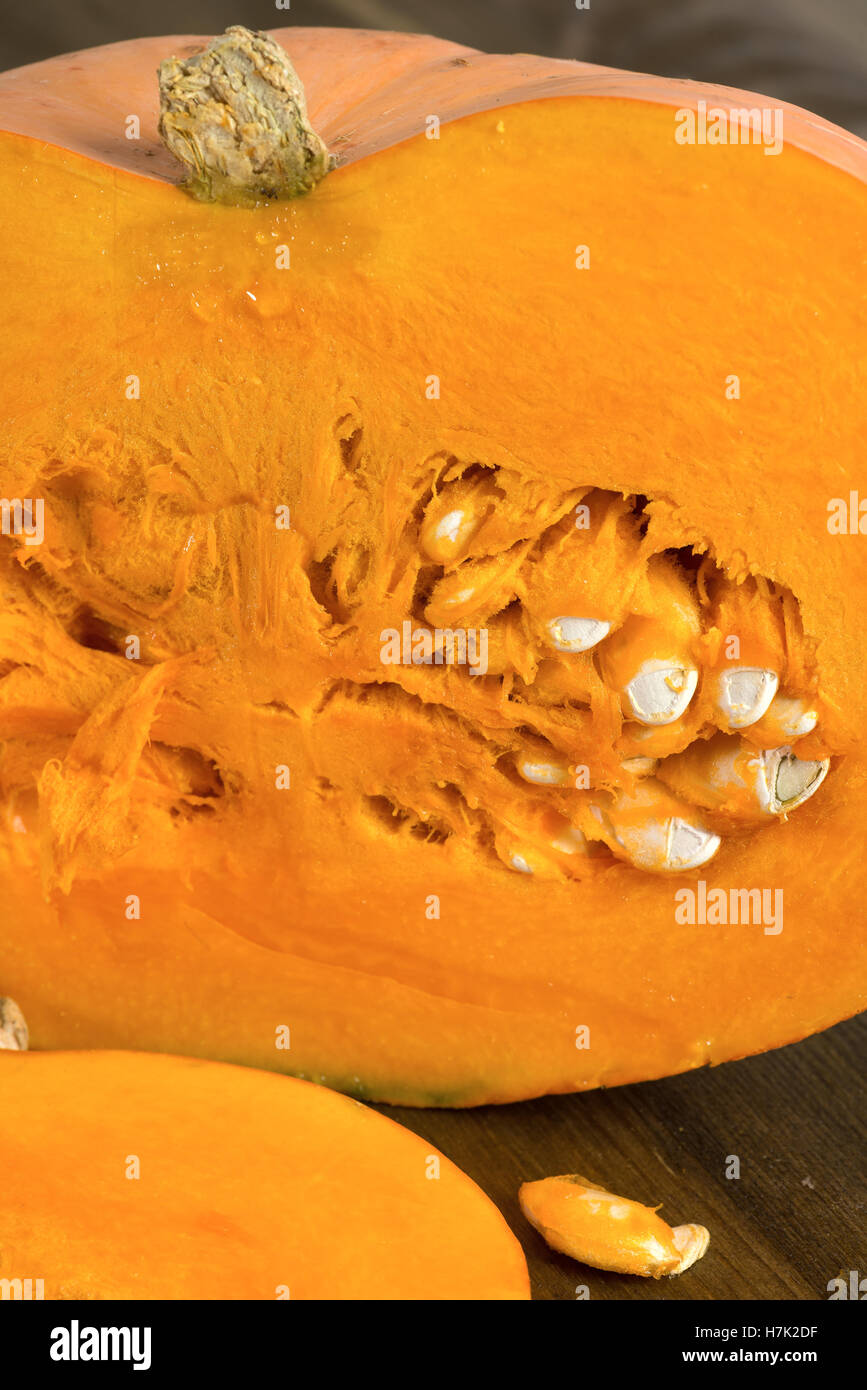 Half pumpkin vegetable hi-res stock photography and images - Alamy