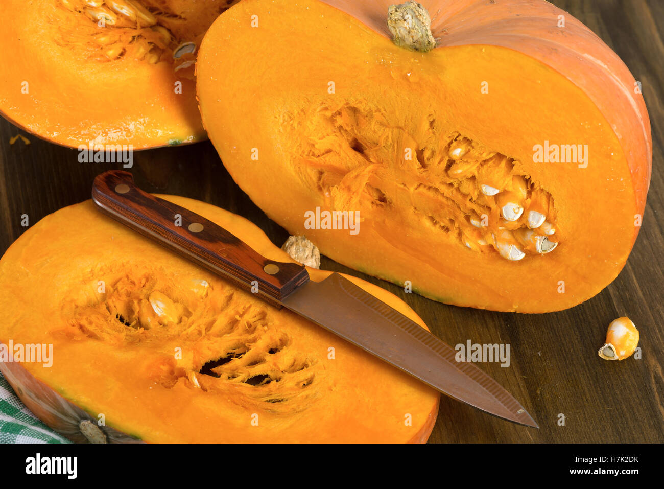 Half pumpkin vegetable hi-res stock photography and images - Alamy