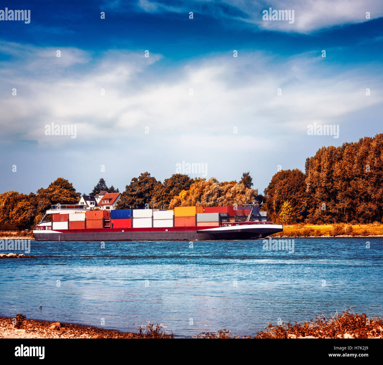 River rhine container ship hi-res stock photography and images - Alamy
