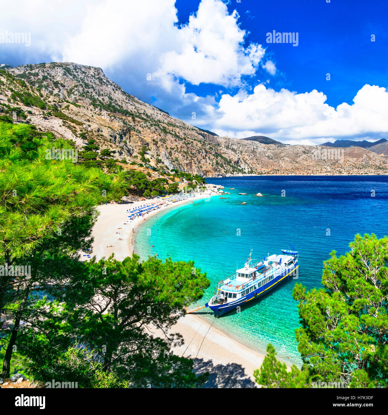 Beautiful Apella beach,Karpathos isalnd,Greece Stock Photo - Alamy