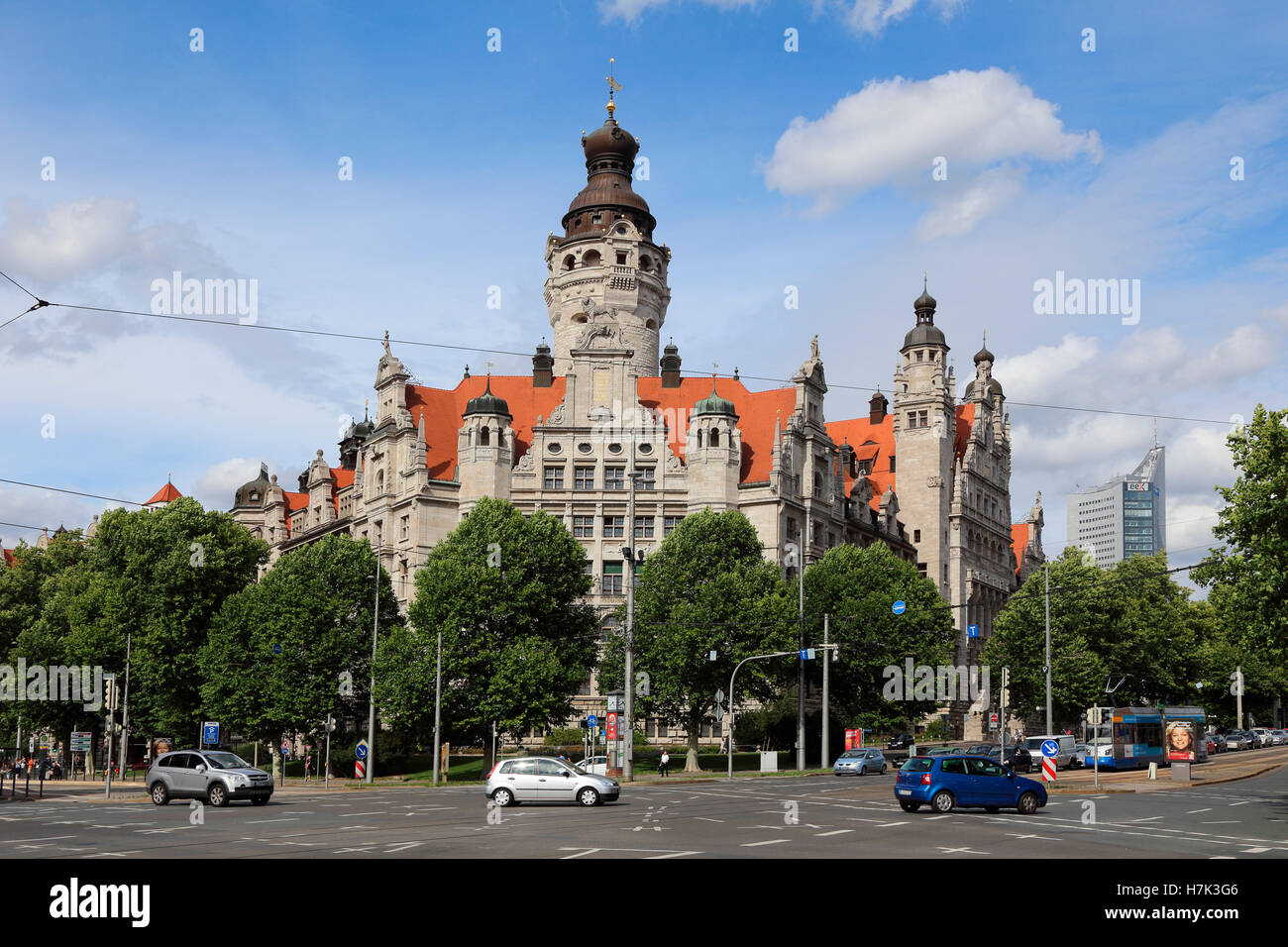 Leipzig Neues Rathaus New Town hall Stock Photo - Alamy