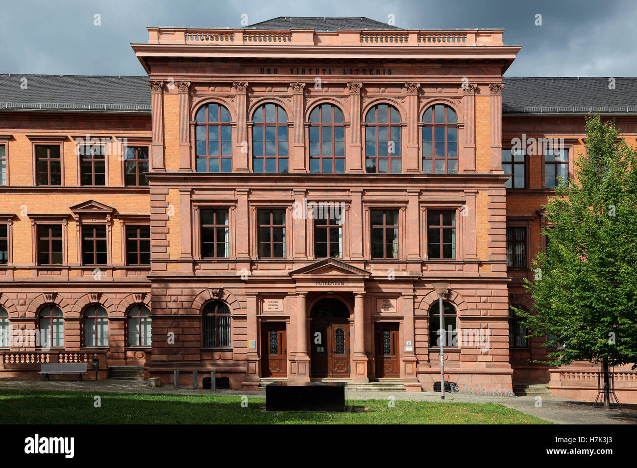 Gera thuringen rutheneum gymnasium 1608 historisch historical school hi ...