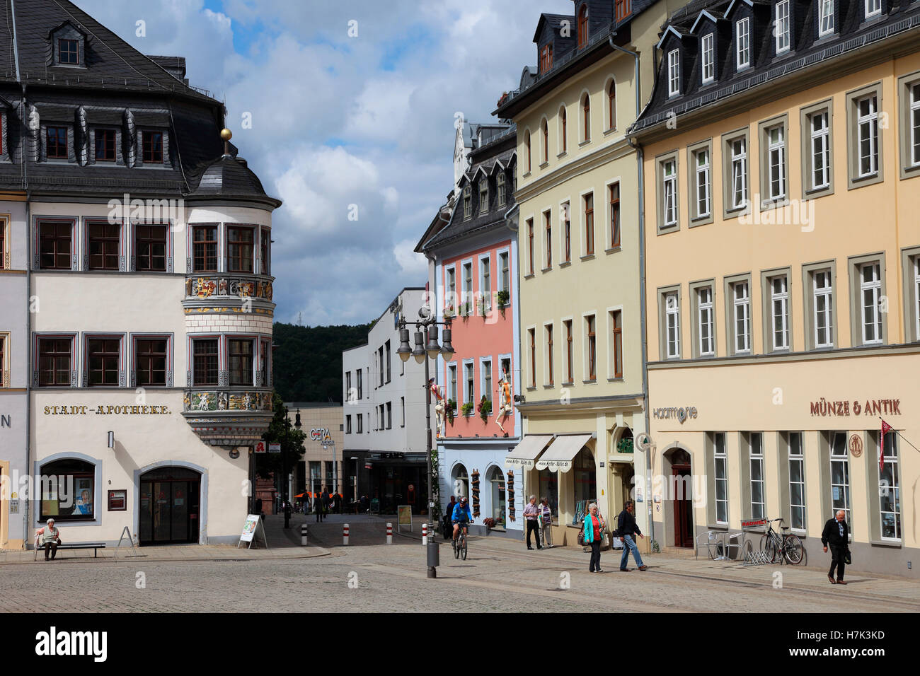 Gera Markt Marketplace Market square Stock Photo - Alamy