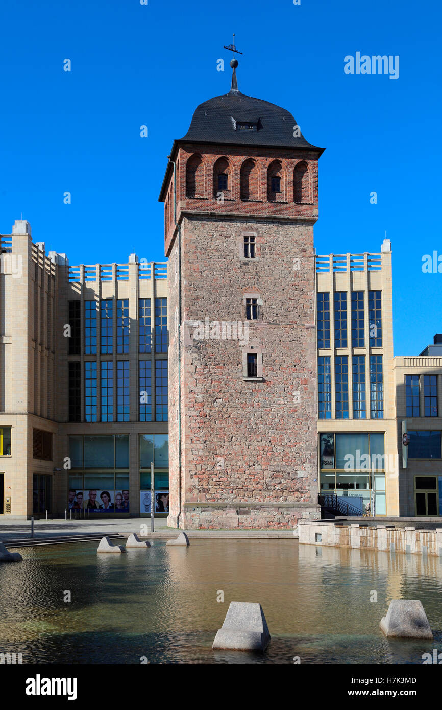 Chemnitz Red Tower Stock Photo - Alamy