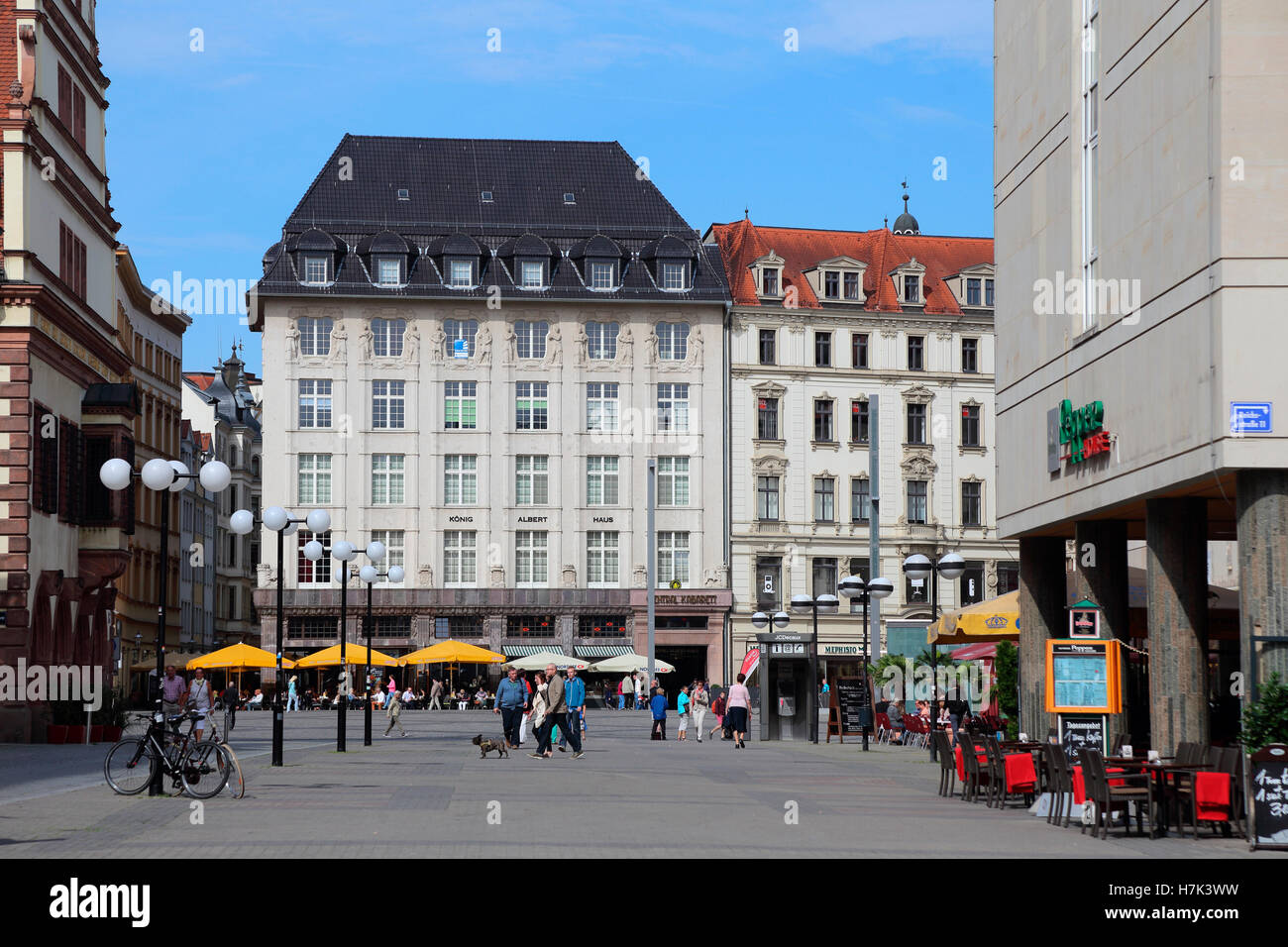 Leipzig Markt Marktplatz Stock Photo - Alamy