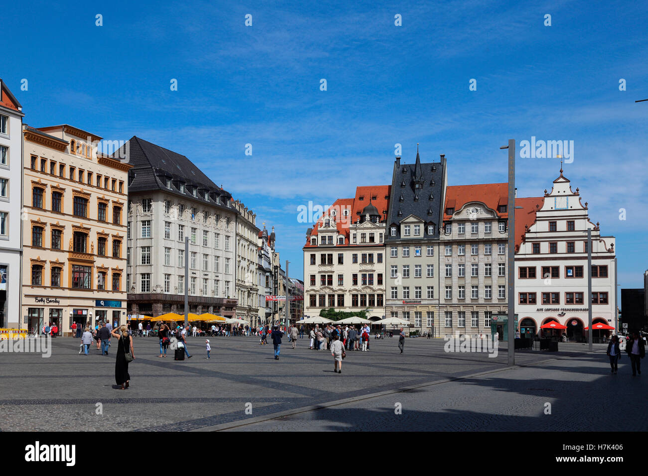 Leipzig Markt Marktplatz market place Stock Photo - Alamy