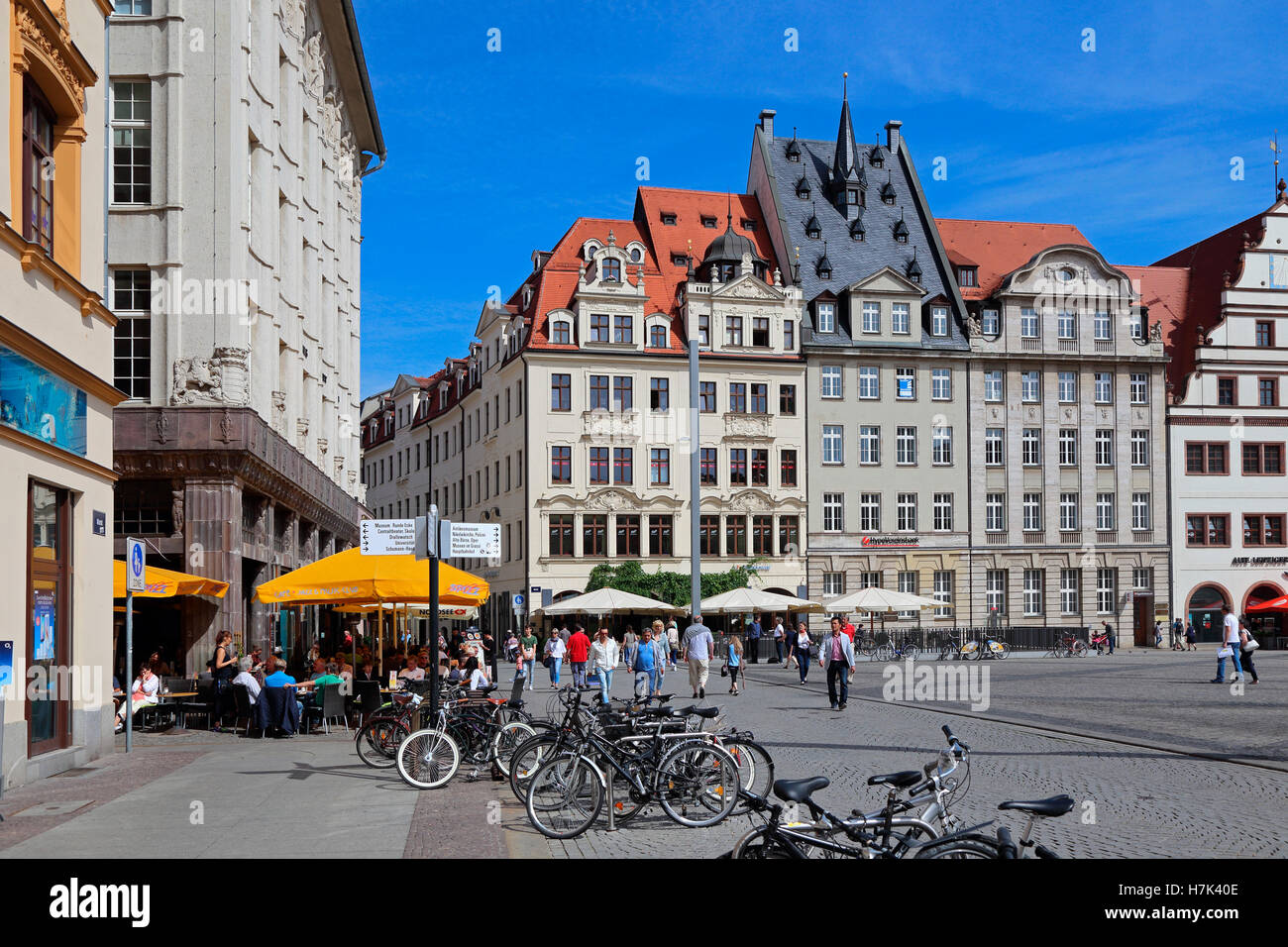 Leipzig Markt Marktplatz market place Stock Photo - Alamy