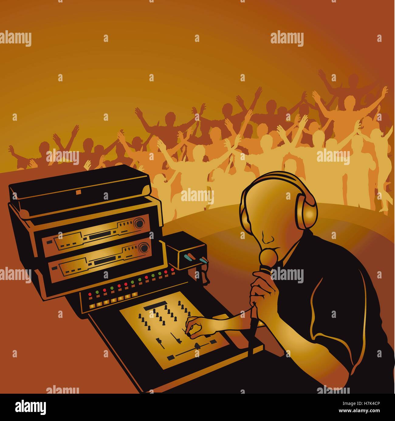 Club deejay Stock Vector Images - Alamy