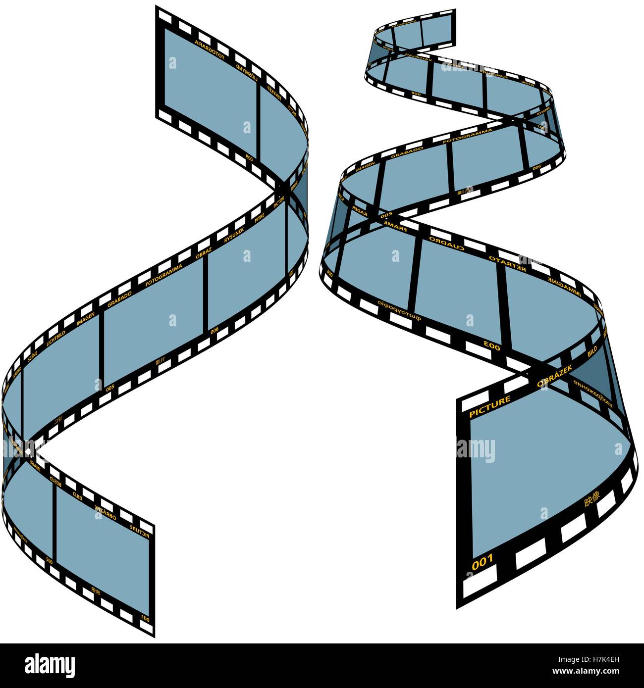 Curvy filmstrip hi-res stock photography and images - Alamy