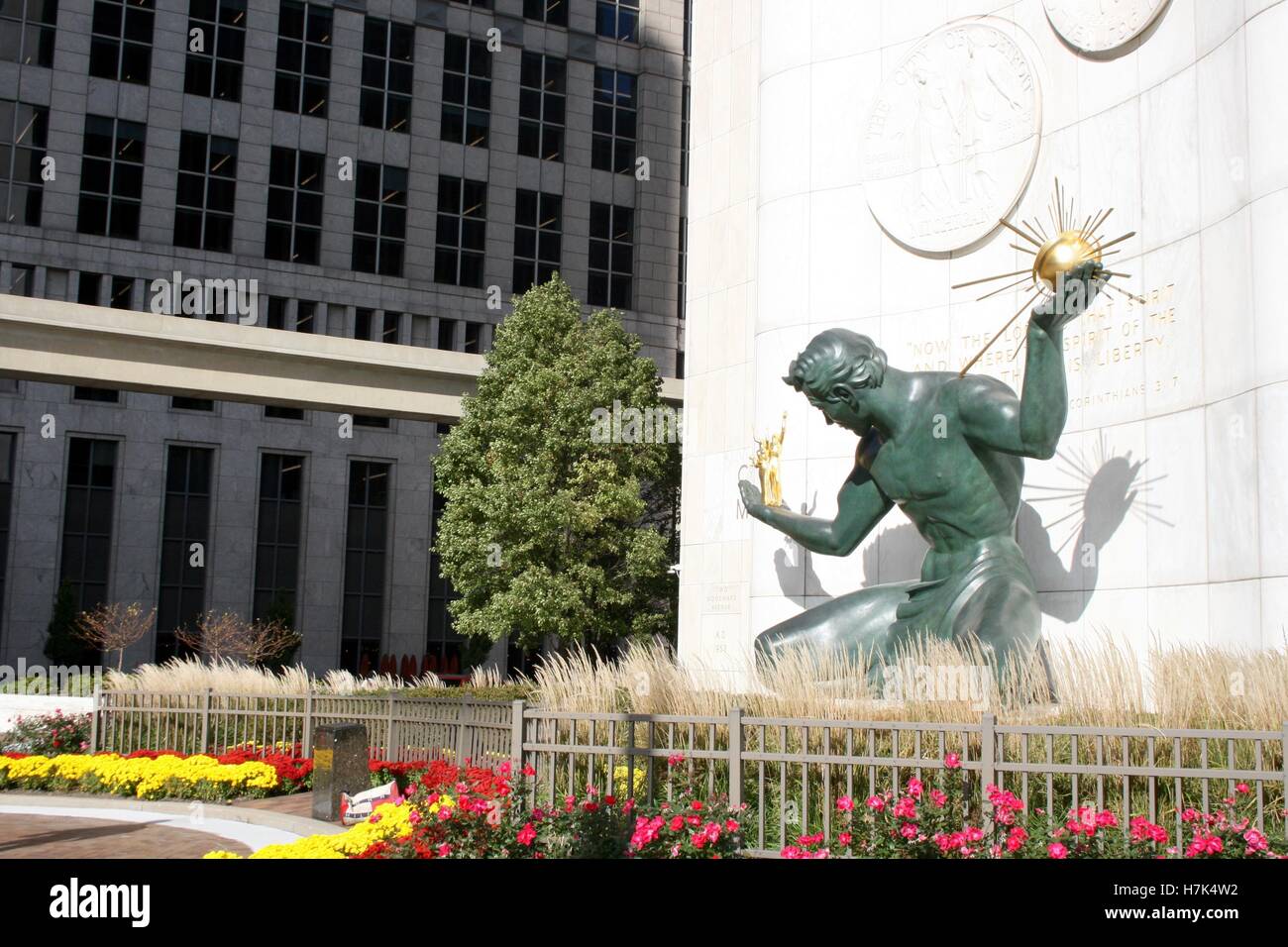 The Spirit of Detroit Stock Photo - Alamy