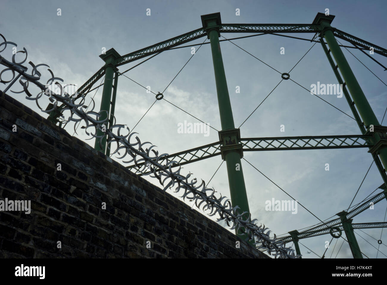 Gasworks near the Oval Surrey County Cricket Club stadium in London, UK ...