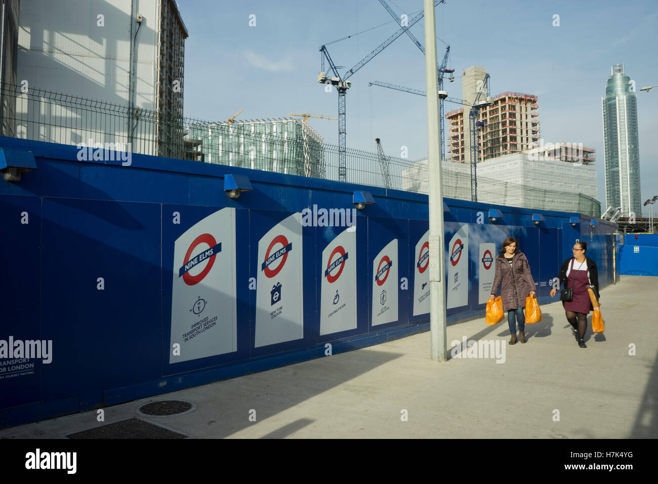 New building development construction near the future Nine Elms ...