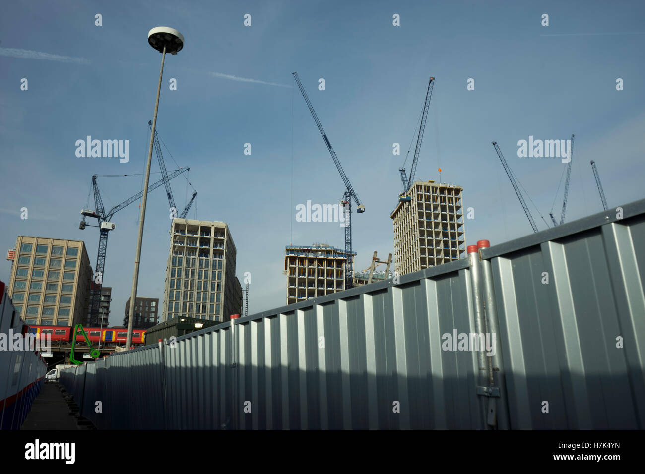 New building development construction near the future Nine Elms ...