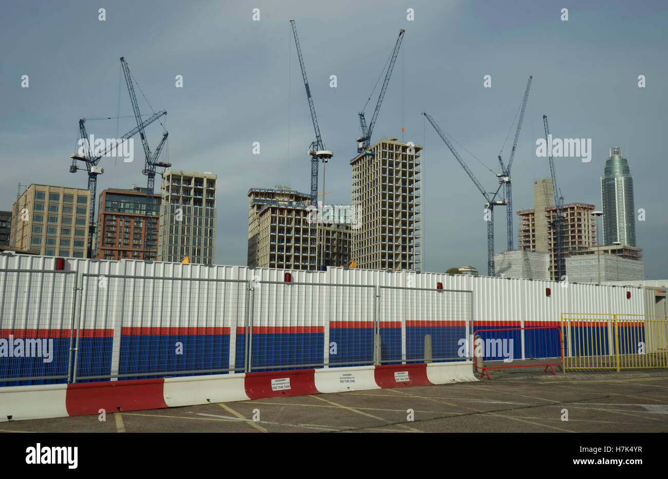 New building development construction near the future Nine Elms ...
