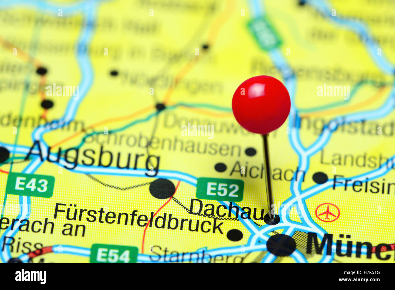 Dachau germany map hi-res stock photography and images - Alamy