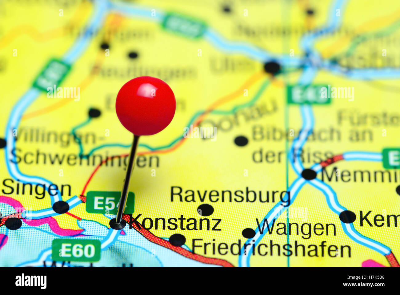 Konstanz city map hi-res stock photography and images - Alamy