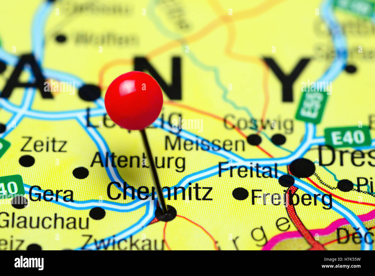 Map of chemnitz hi-res stock photography and images - Alamy