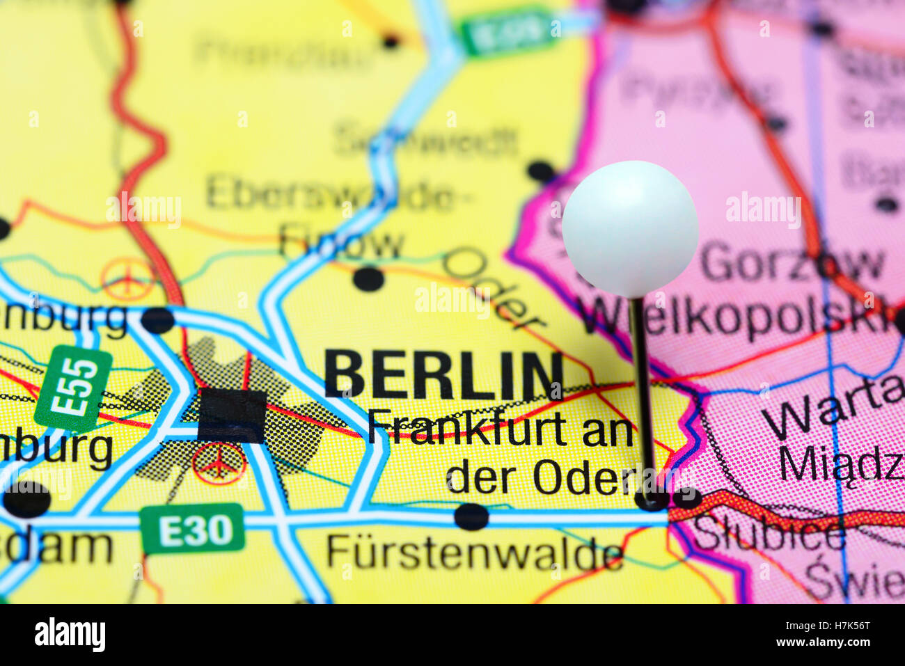 Frankfurt oder map hi-res stock photography and images - Alamy