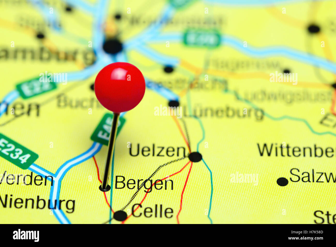 Map of bergen hi-res stock photography and images - Alamy