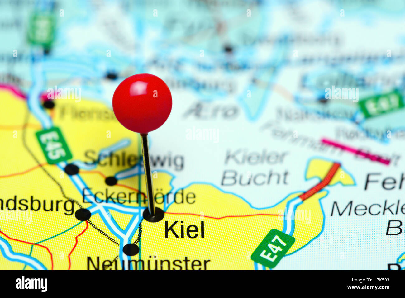 Kiel map hi-res stock photography and images - Alamy