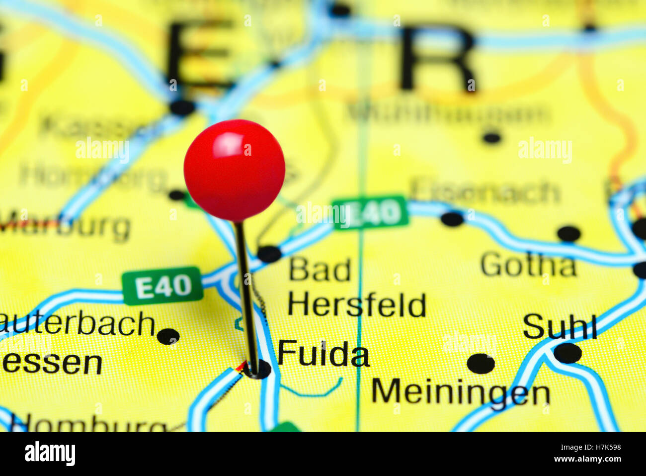 Fulda germany map hi-res stock photography and images - Alamy