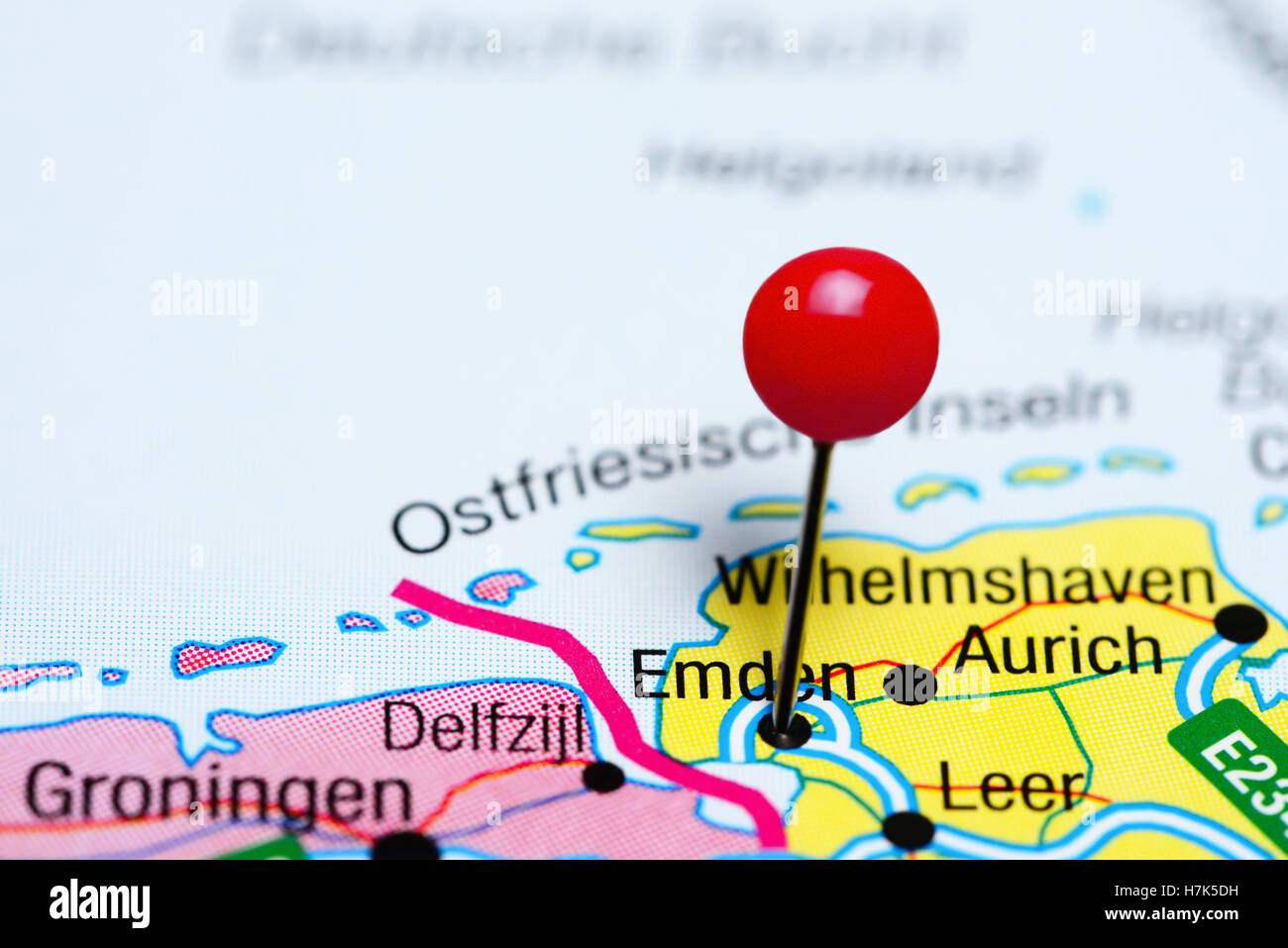 Emden map hi-res stock photography and images - Alamy